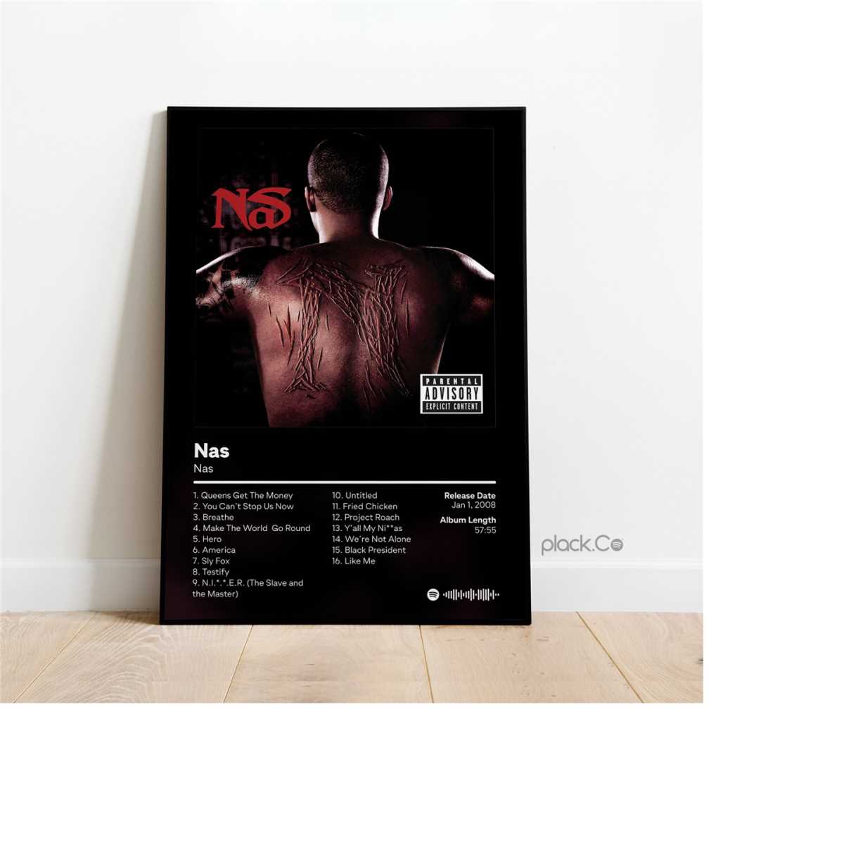 Nas - Custom Album Poster - Nas Poster - Custom Album - Hip | Inspire ...