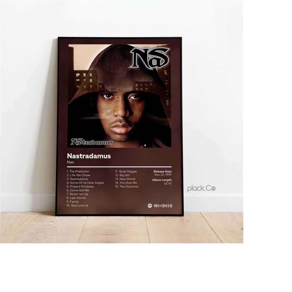 Nas - Nastradamus - Custom Album Poster - Nas Poster - Custo | Inspire ...