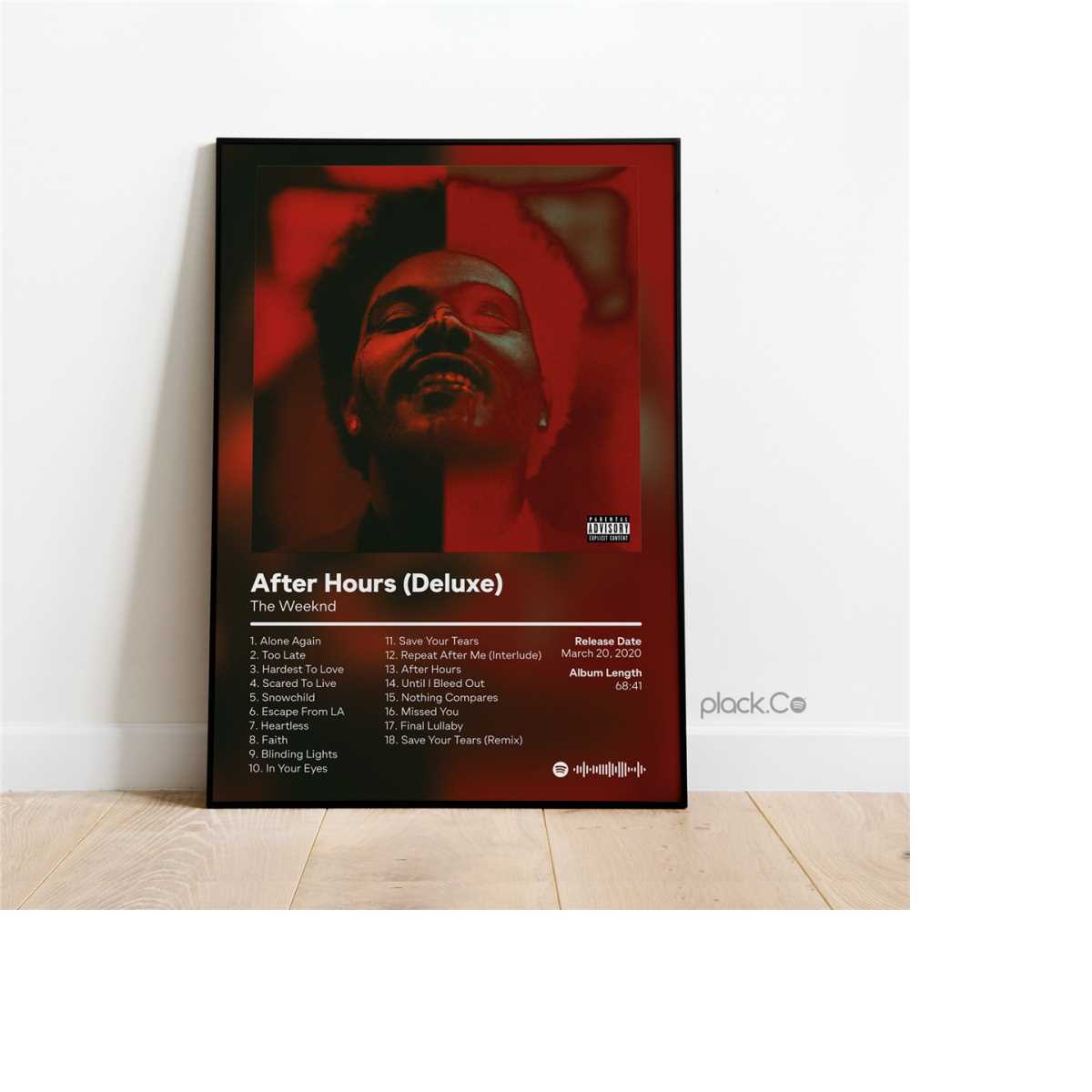 The Weeknd - After Hours Deluxe - Custom Album Print - Hip H | Inspire ...