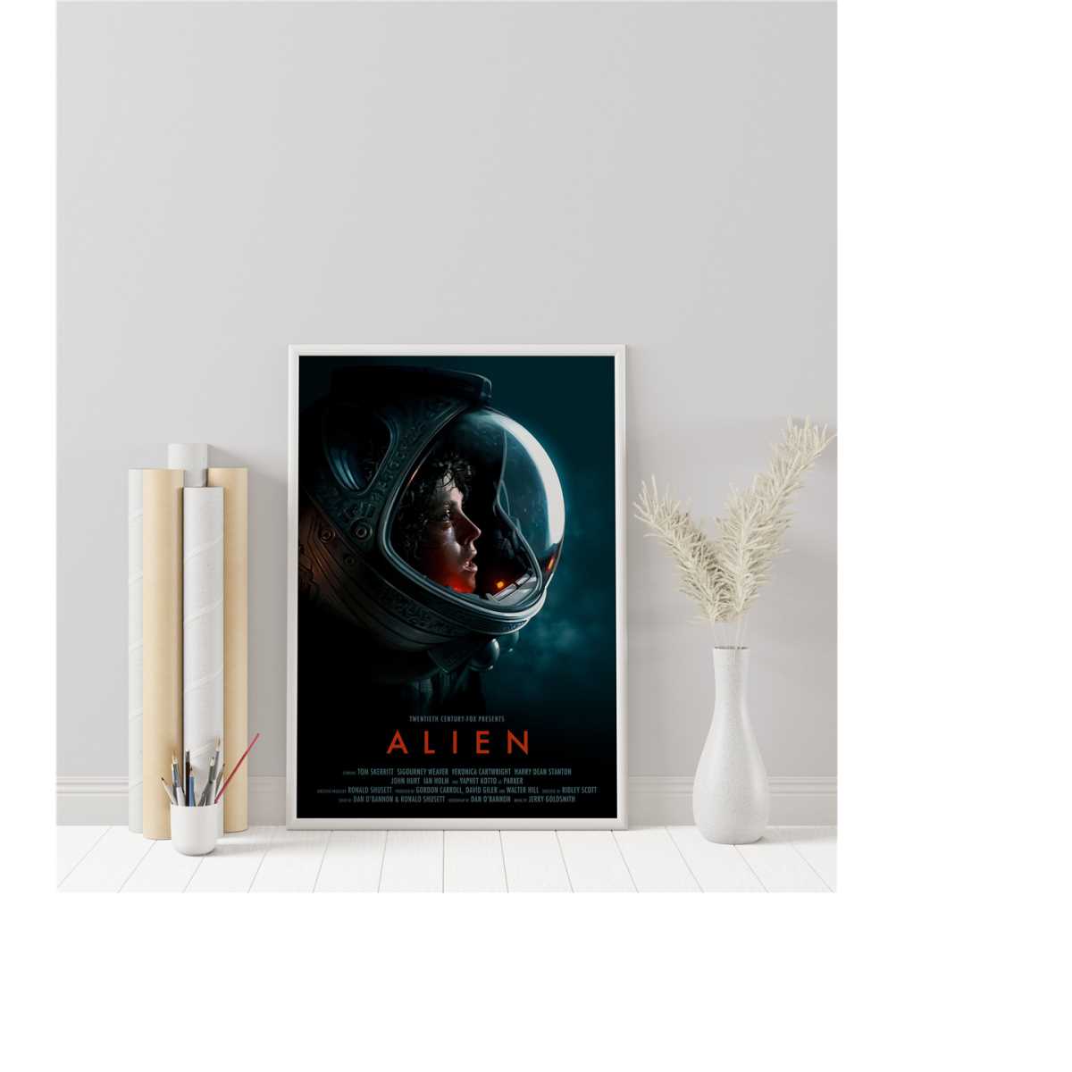 Alien Poster - Alien - Ridley Scott - Minimalist Movie Poste | Inspire ...