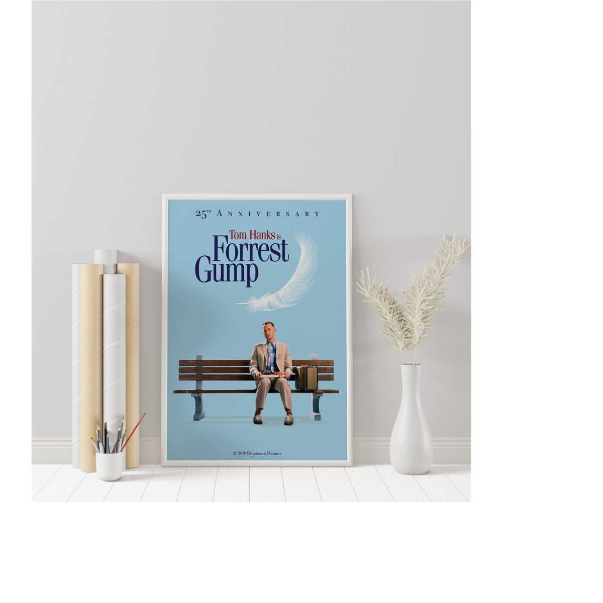 Forrest Gump Poster - Robert Zemeckis - Vintage Retro Art Pr - Inspire ...