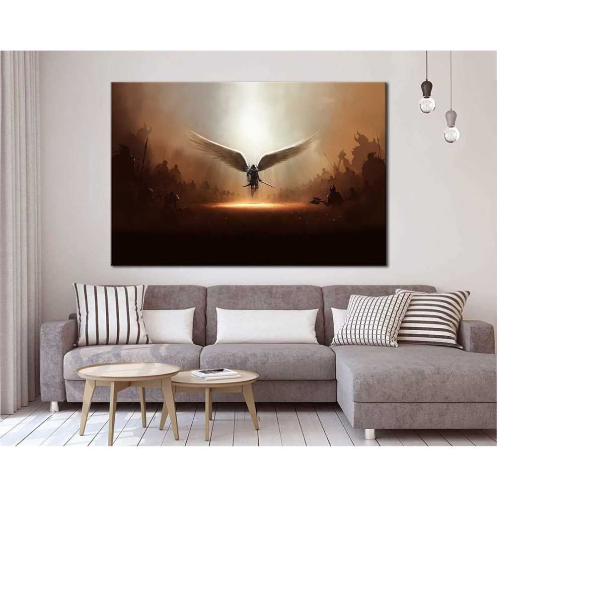 Archangel Canvas Print - Archangel Michael Wall Art - Archan | Inspire Uplift