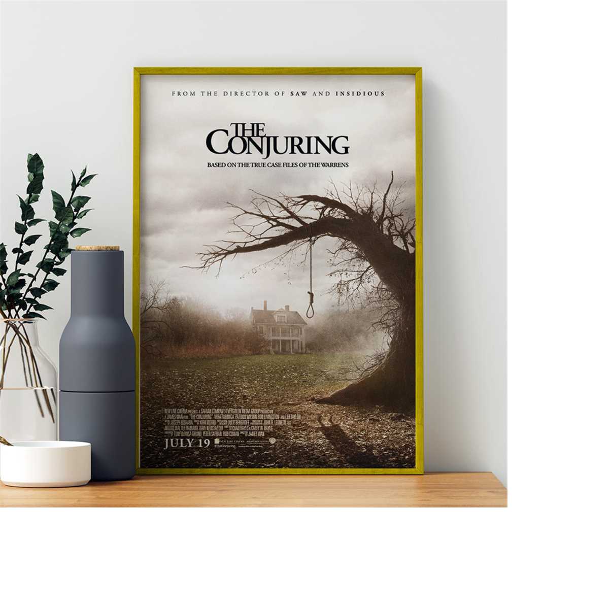 The Conjuring Movie Poster - High quality canvas art print - | Inspire ...