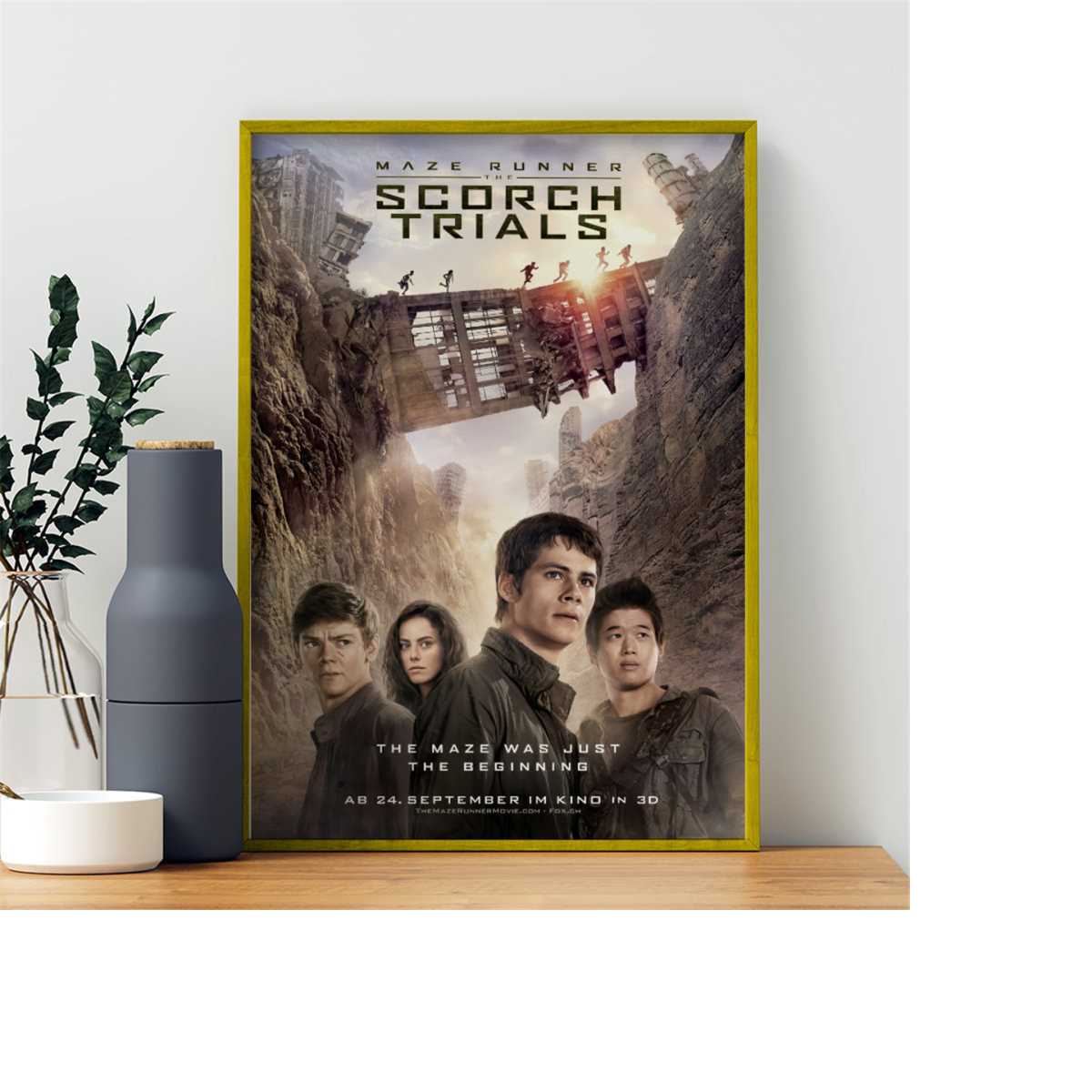 Maze Runner The Scorch Trials, Unframed Canvas Poster, Artwo | Inspire ...