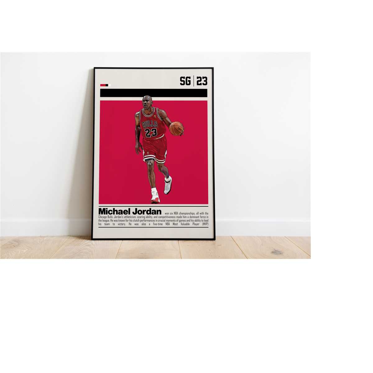 Digital Poster of Michael Jordan Poster for Sports Fan Wall | Inspire ...
