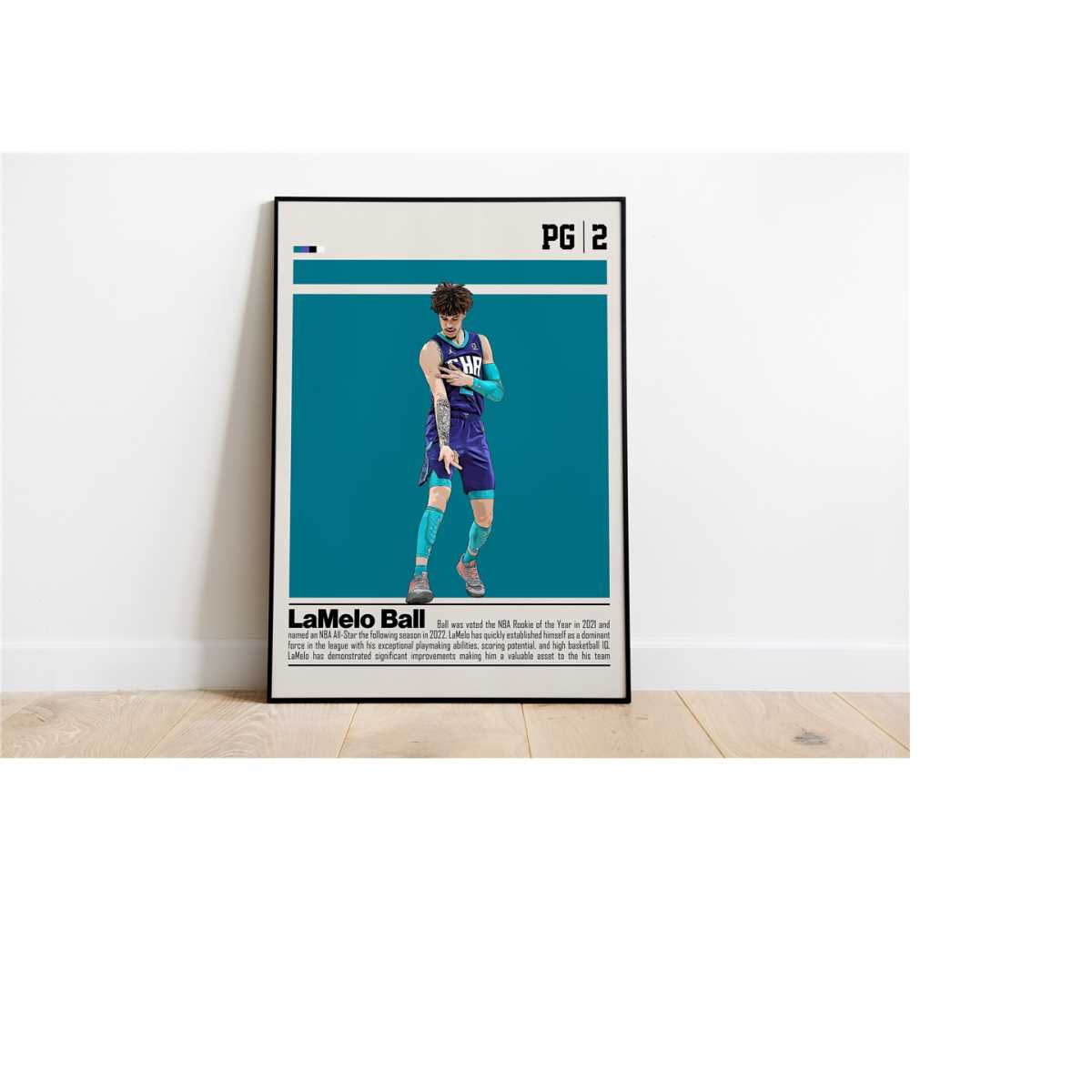 Digital Poster of LaMelo Ball Poster for Sports Fan Wall Art | Inspire ...
