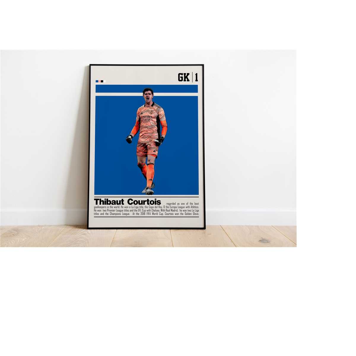 Digital Poster of Thibaut Courtois Poster for Sports Fan Wal | Inspire ...