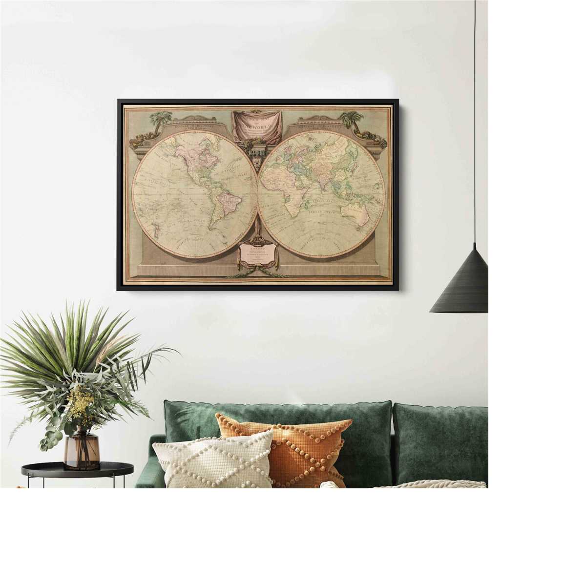 Old World Map, Vintage World Map Canvas Art, Old World Map A | Inspire ...