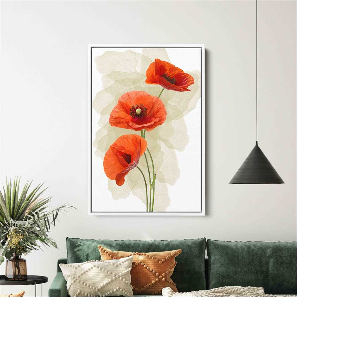 Poppy Printable, Red Poppy Print, Instant Download, Floral I | Inspire ...