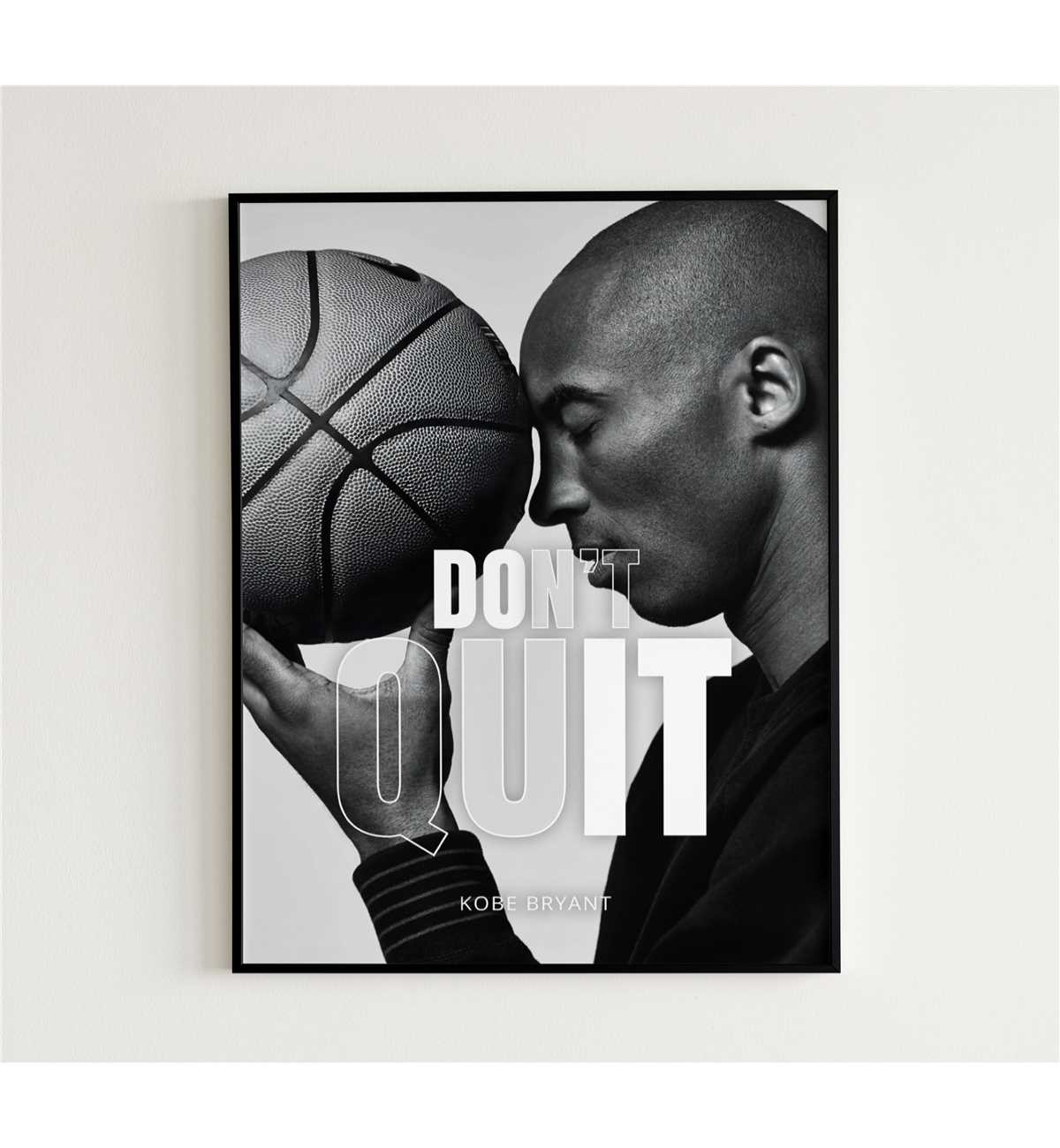 Kobe Bryant Poster, NBA Poster, Inspirational Quote, Do | Inspire Uplift