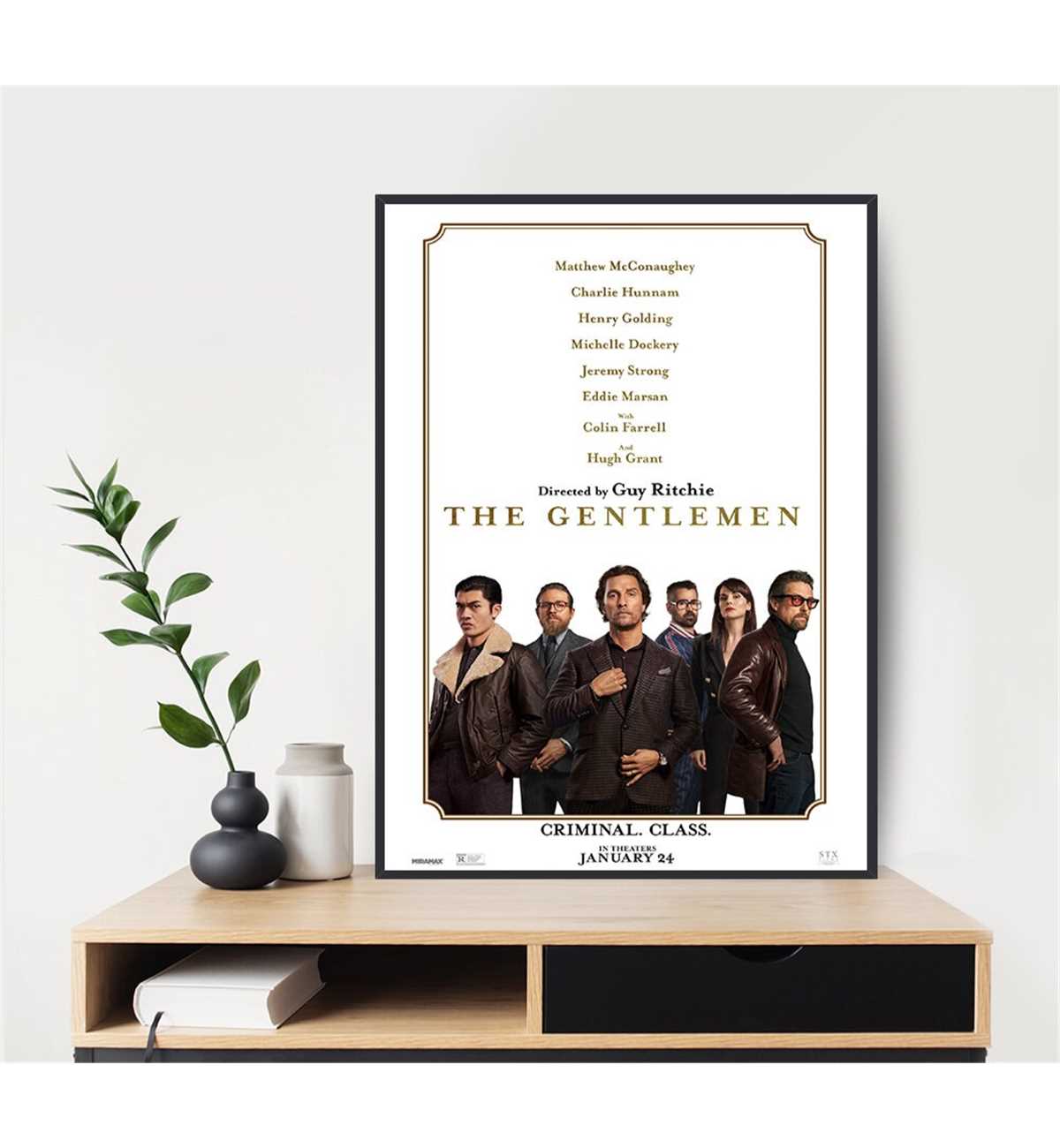The Gentlemen Movie Poster Matthew McConaughey, Colin Farrel | Inspire ...