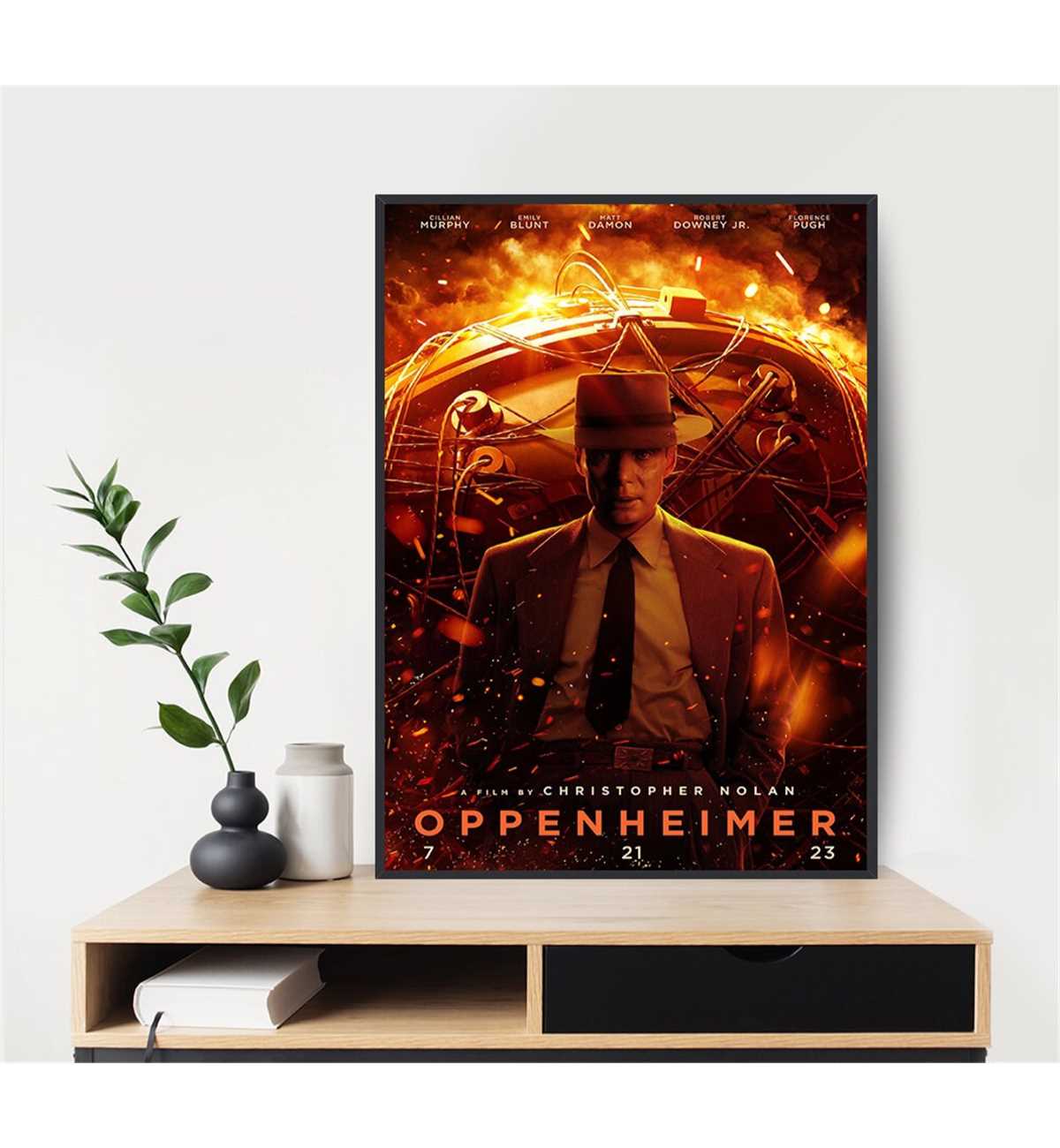Oppenheimer Movie Original Promo Poster Art Room Wall | Inspire Uplift