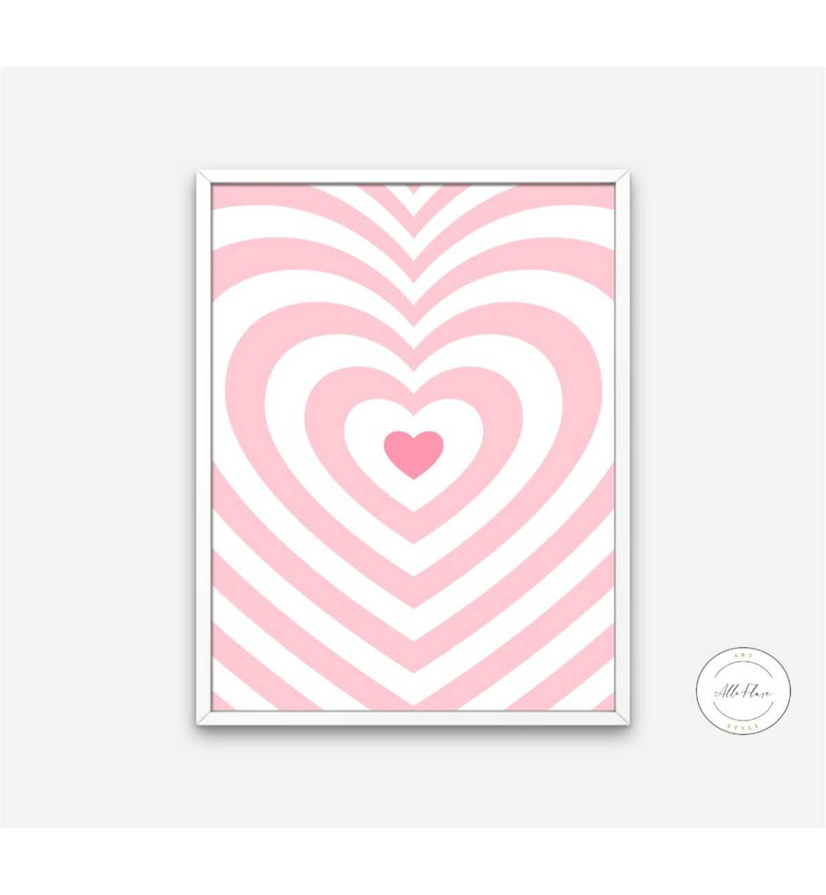 Pink preppy wall art DIGITAL DOWNLOAD, preppy room | Inspire Uplift
