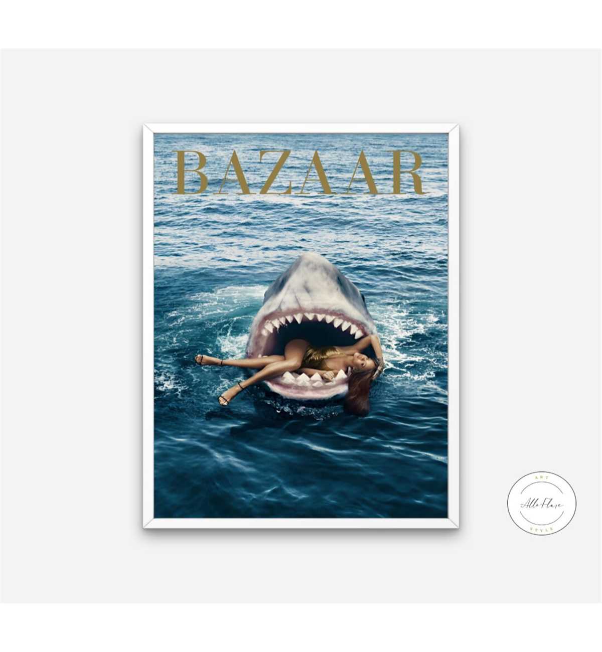Rihanna Bazaar Cover DIGITAL PRINT, Magazine Cover, Rihanna | Inspire ...