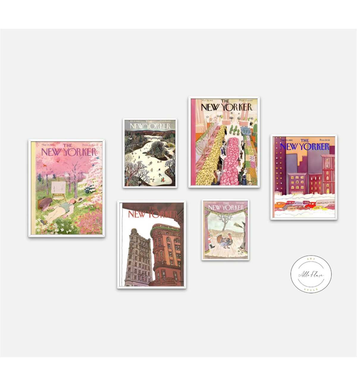 New Yorker Magazine Cover Set Of 6 DIGITAL - Inspire Uplift