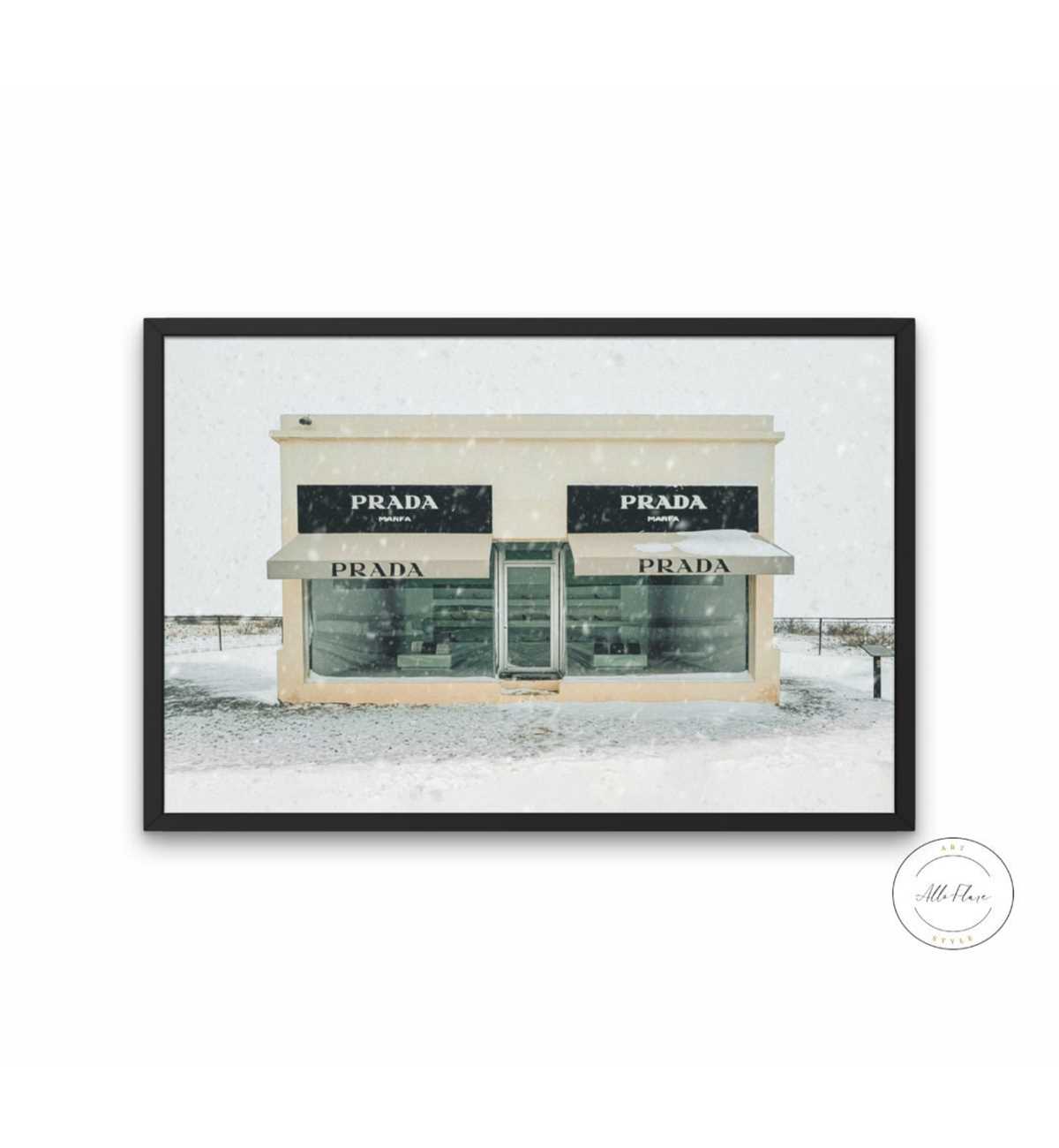 Prada Marfa Snow Landscape INSTANT DOWNLOAD, Marfa Texas | Inspire Uplift