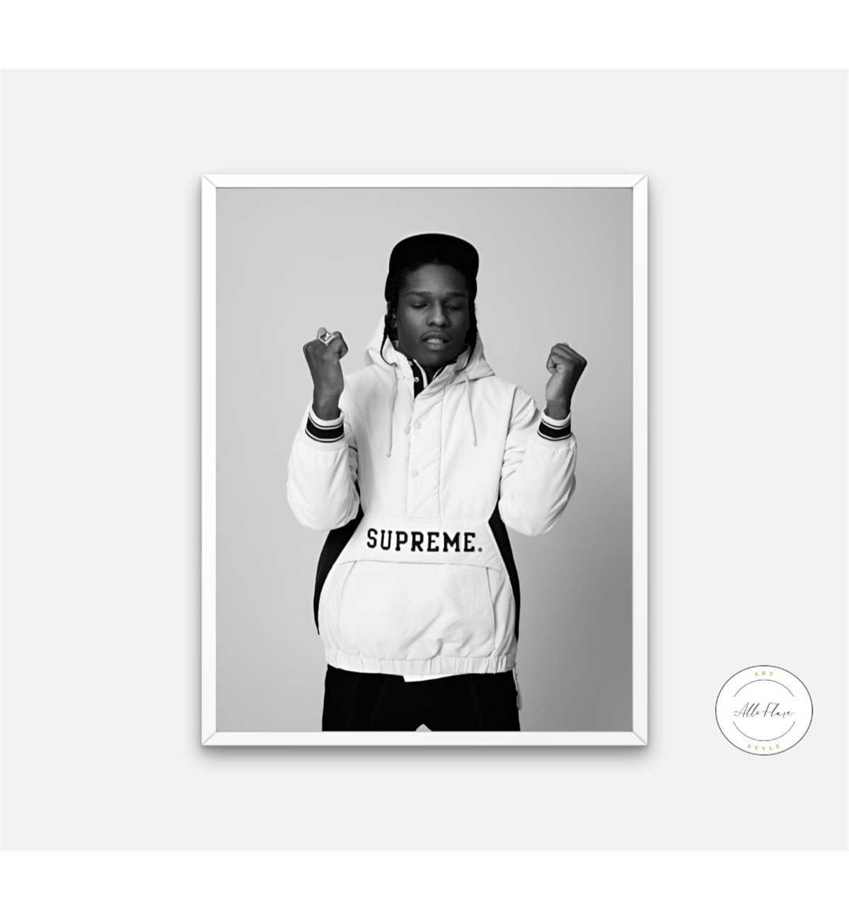 ASAP Rocky Supreme Poster DIGITAL PRINT, Fashion Photography | Inspire ...