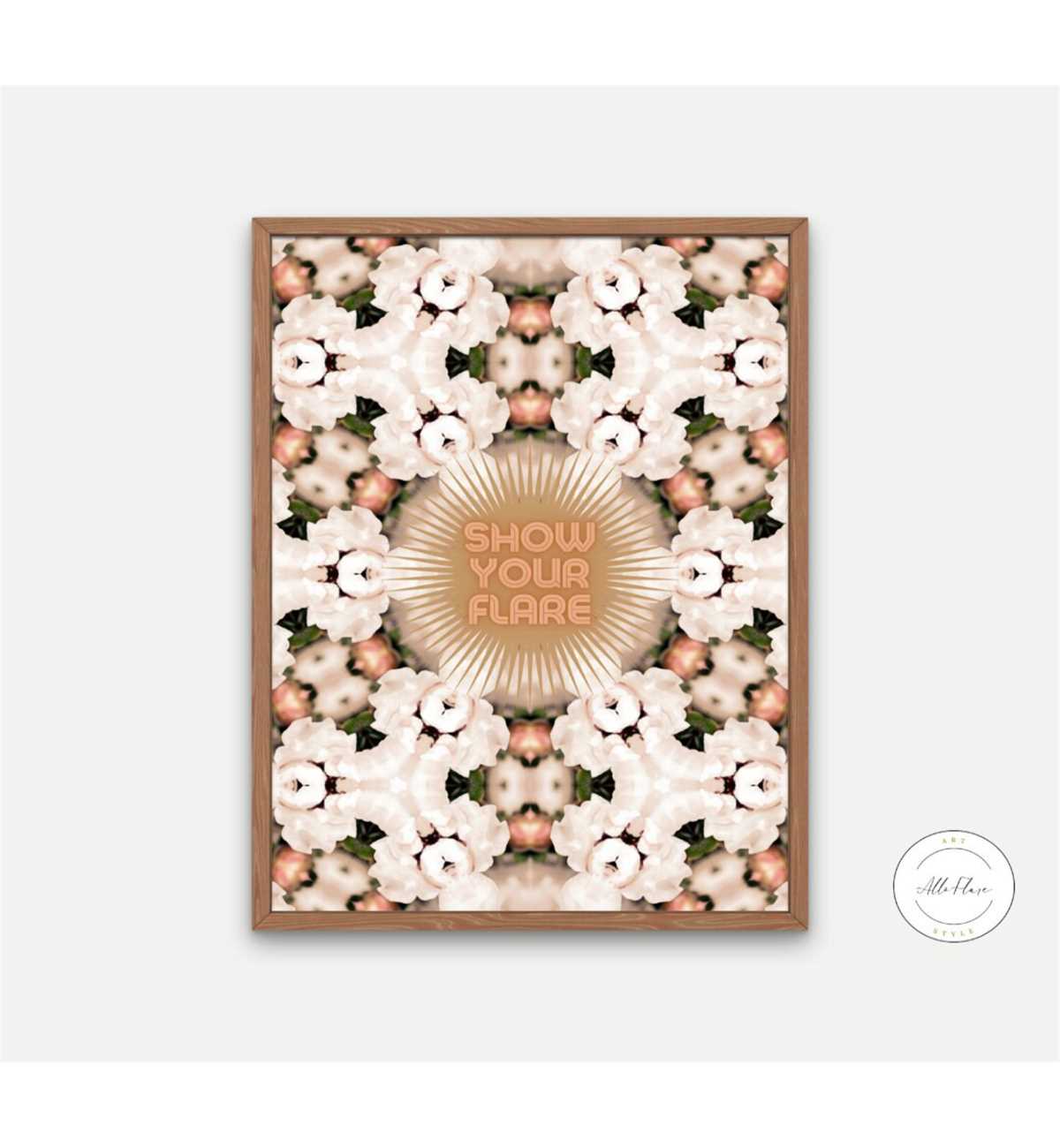 Boho Show Your Flare DIGITAL PRINT, Quote printable | Inspire Uplift