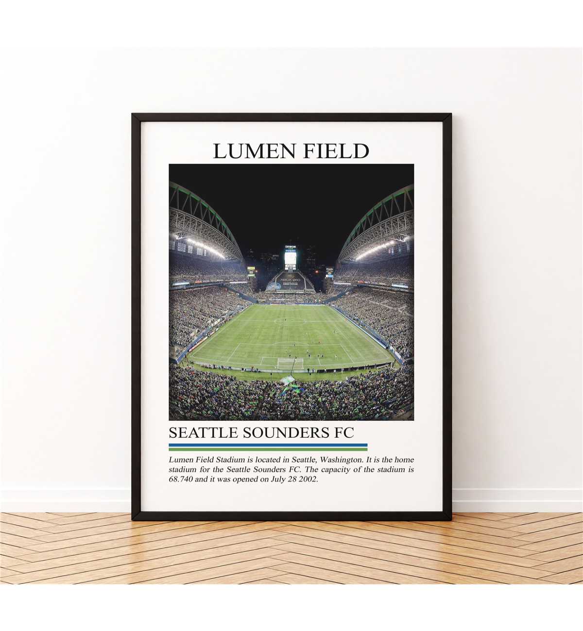 Lumen Field Canvas Print | Stadium Poster | | Inspire Uplift