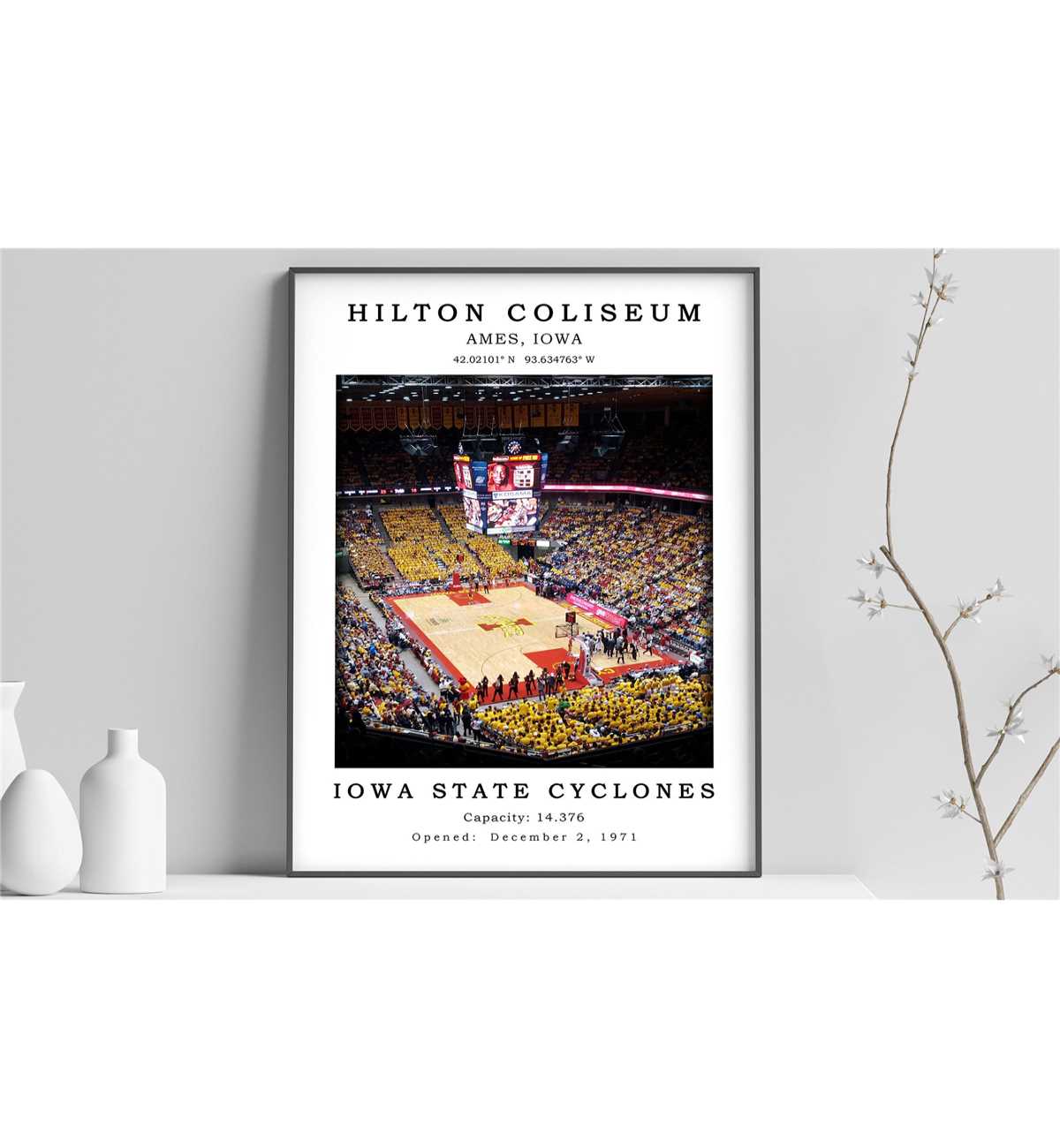 Hilton Coliseum Stadium Poster | Hilton Coliseum Canvas - Inspire Uplift