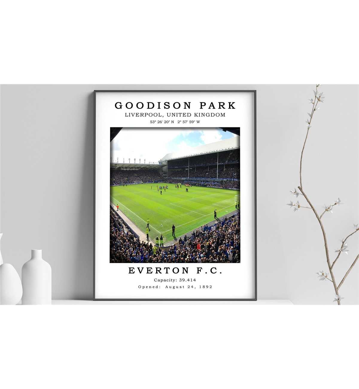 Goodison Park Canvas Poster | Goodison Park Stadium | Inspire Uplift