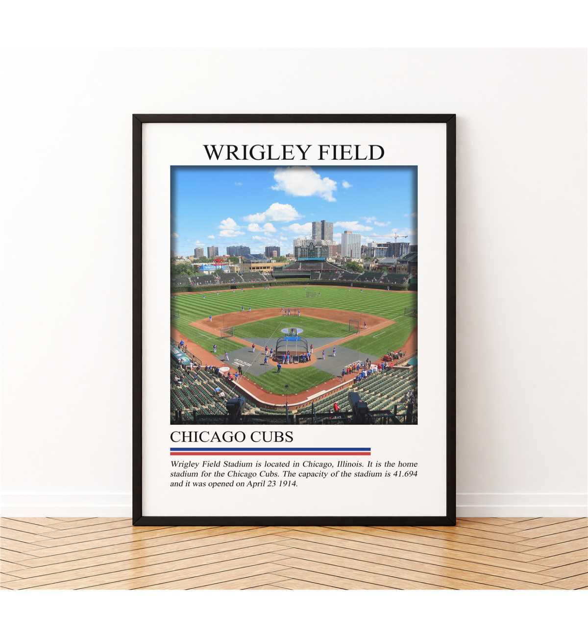 Wrigley Field Canvas Print | Stadium Poster | | Inspire Uplift