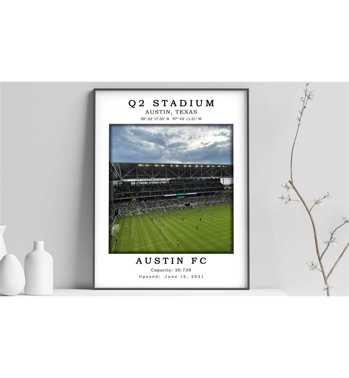 Q2 Stadium Canvas | Q2 Stadium Poster Print | Inspire Uplift