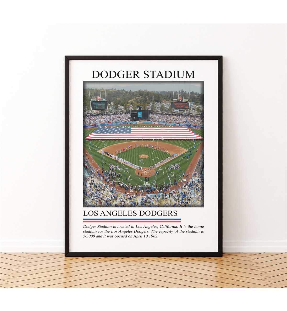 Dodger Stadium Canvas Print | Stadium Poster | - Inspire Uplift
