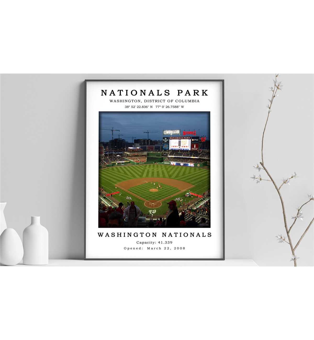 Nationals Park Stadium Canvas | Nationals Park Poster | Inspire Uplift