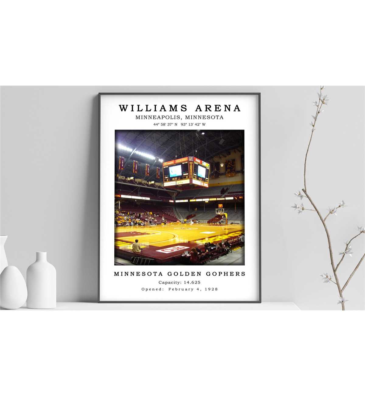 Williams Arena Canvas Poster | Williams Arena Stadium | Inspire Uplift