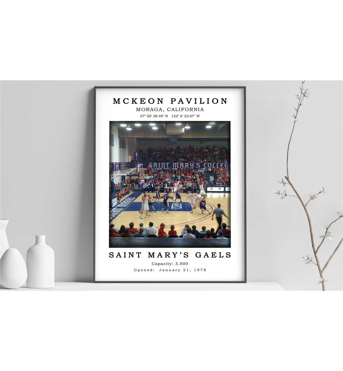 McKeon Pavilion Canvas Poster | McKeon Pavilion Stadium | Inspire Uplift