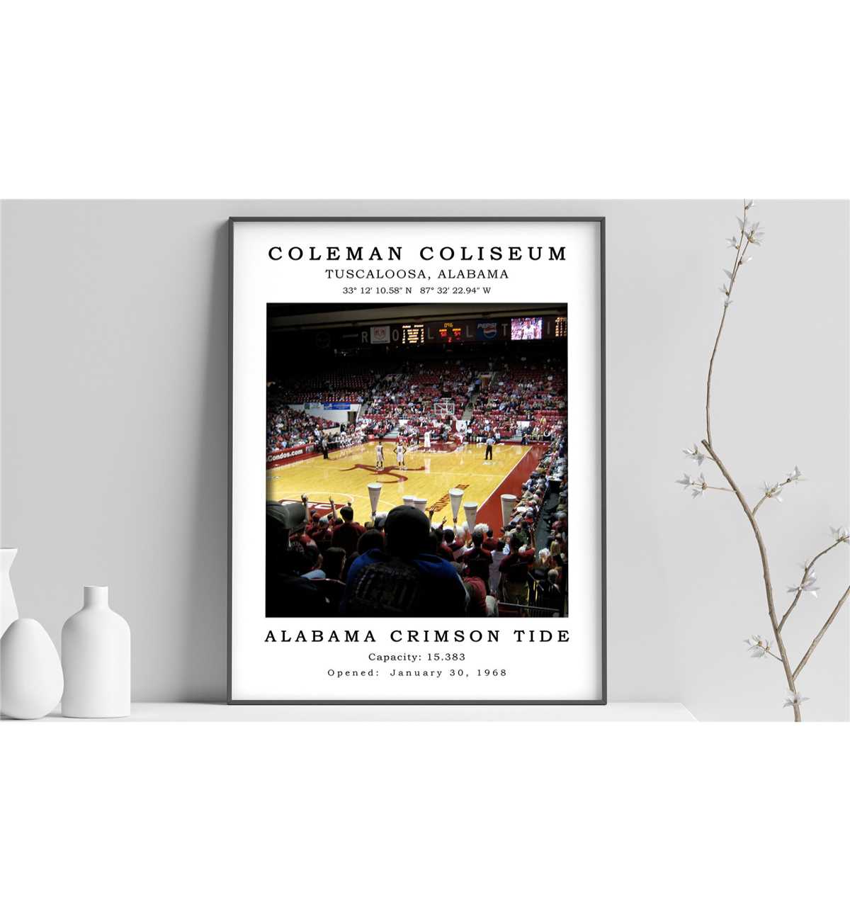 Coleman Coliseum Canvas Poster | Coleman Coliseum Stadium | Inspire Uplift