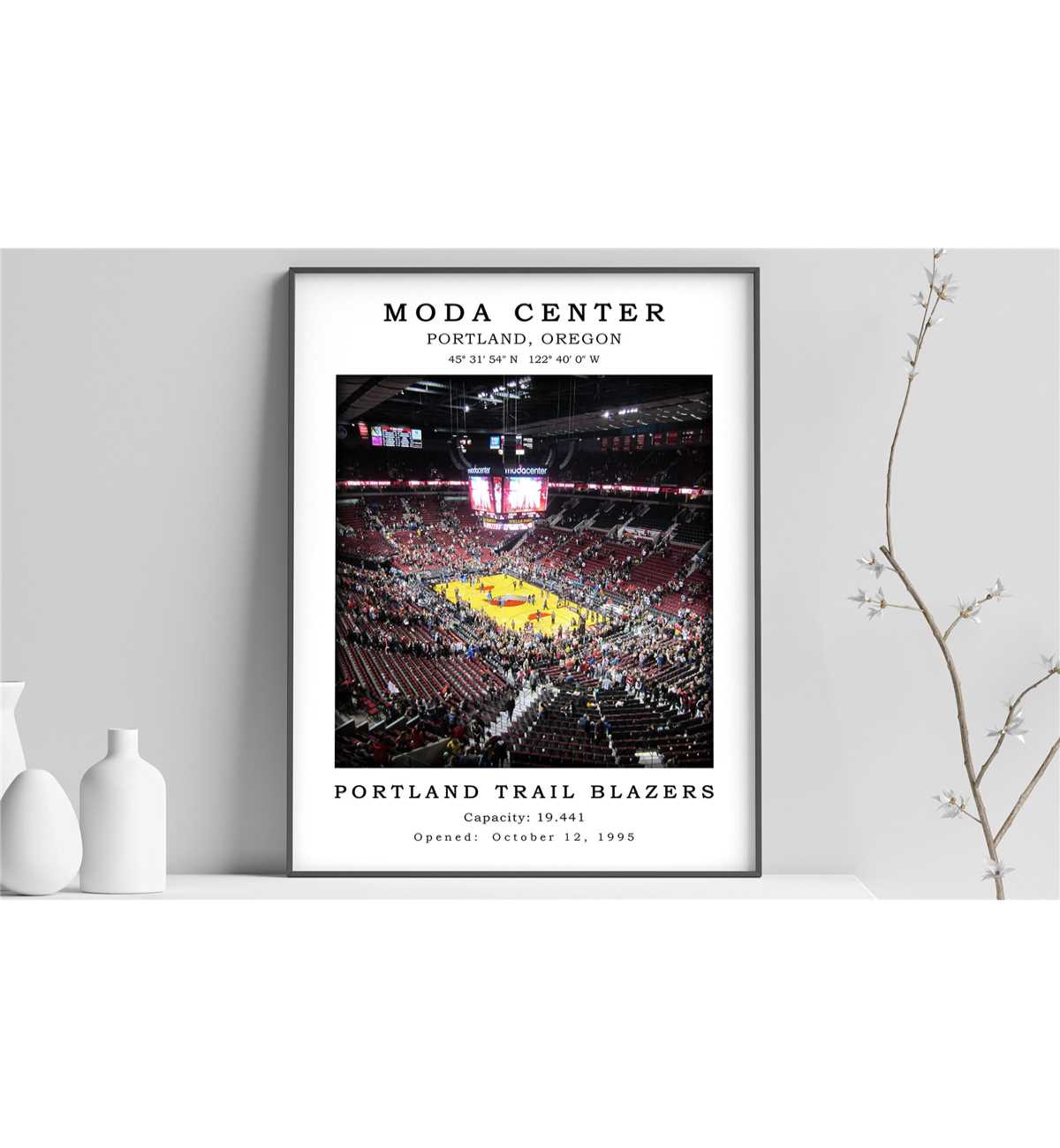 Moda Center Stadium Canvas Poster | Moda Center | Inspire Uplift