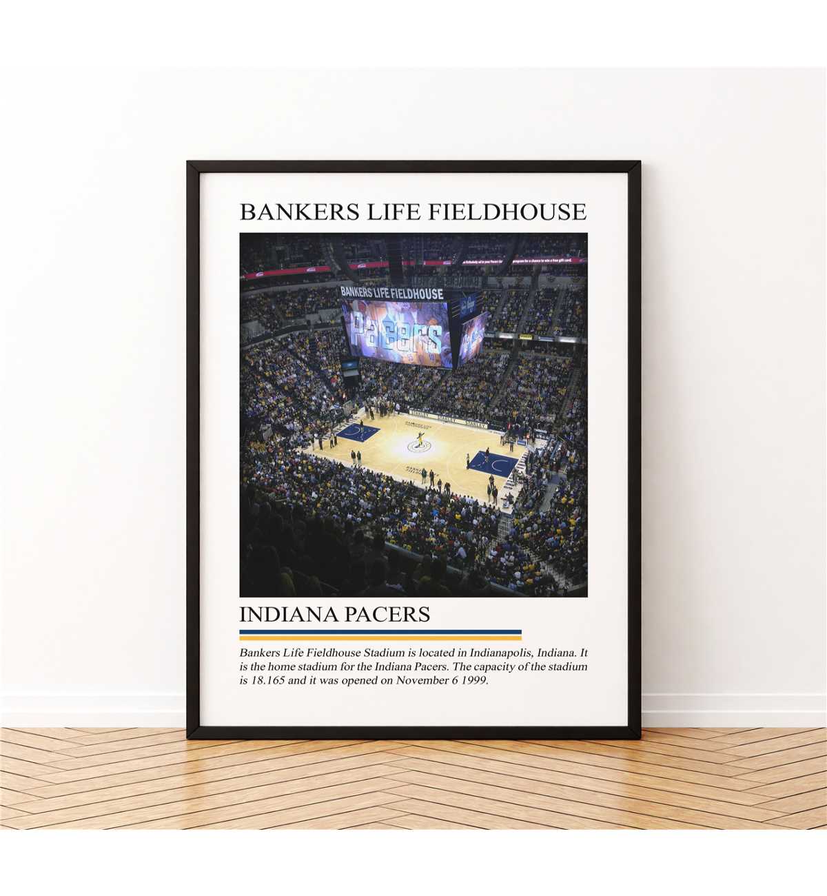 Bankers Life Fieldhouse Wall Art | Stadium Canvas | Inspire Uplift