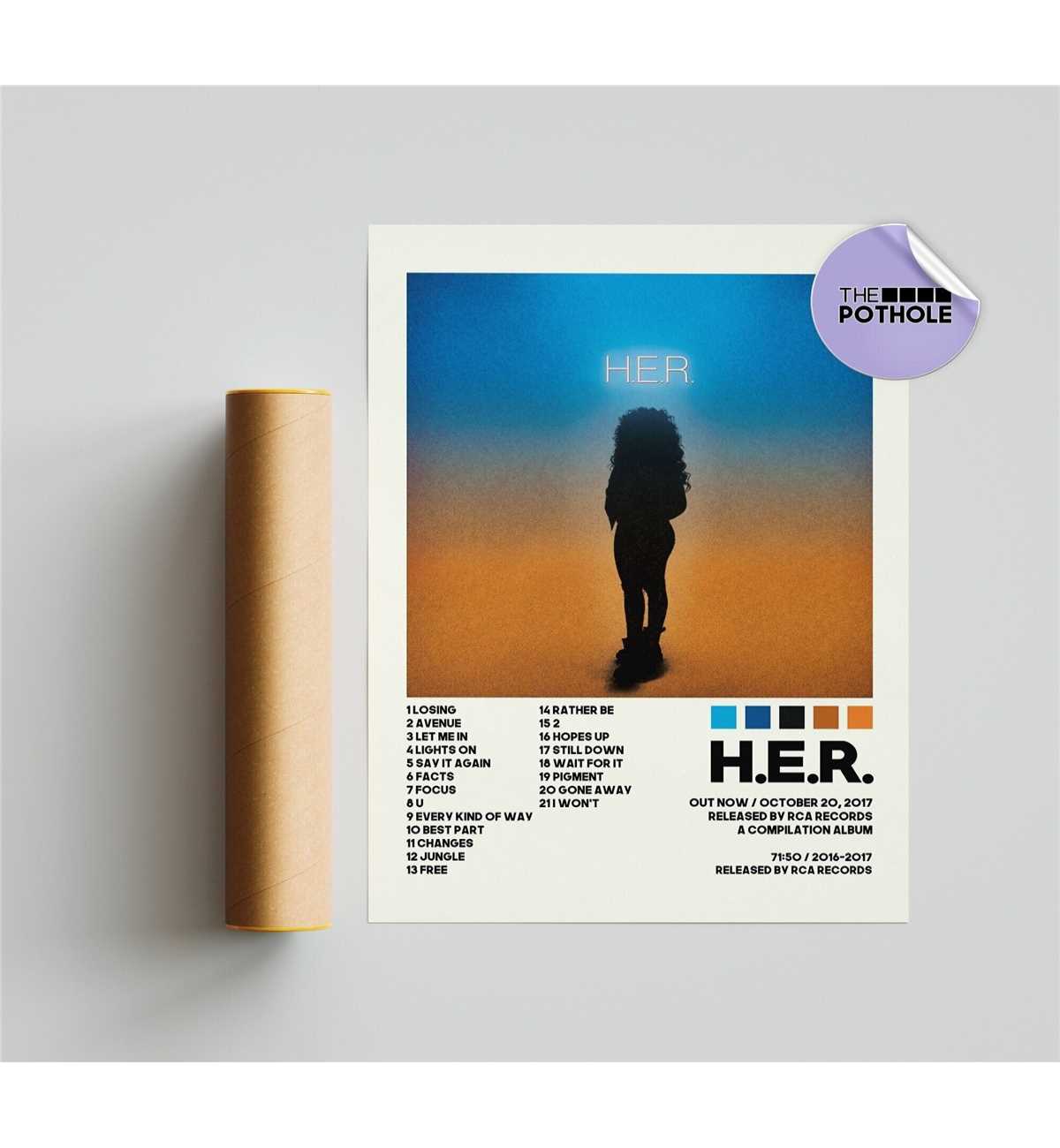 H.E.R Posters | H.E.R Poster | Gabriella Wilson, | Inspire Uplift