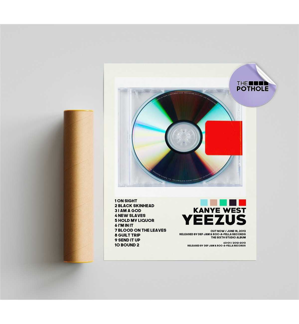 Kanye West Poster / Yeezus Poster / Album | Inspire Uplift