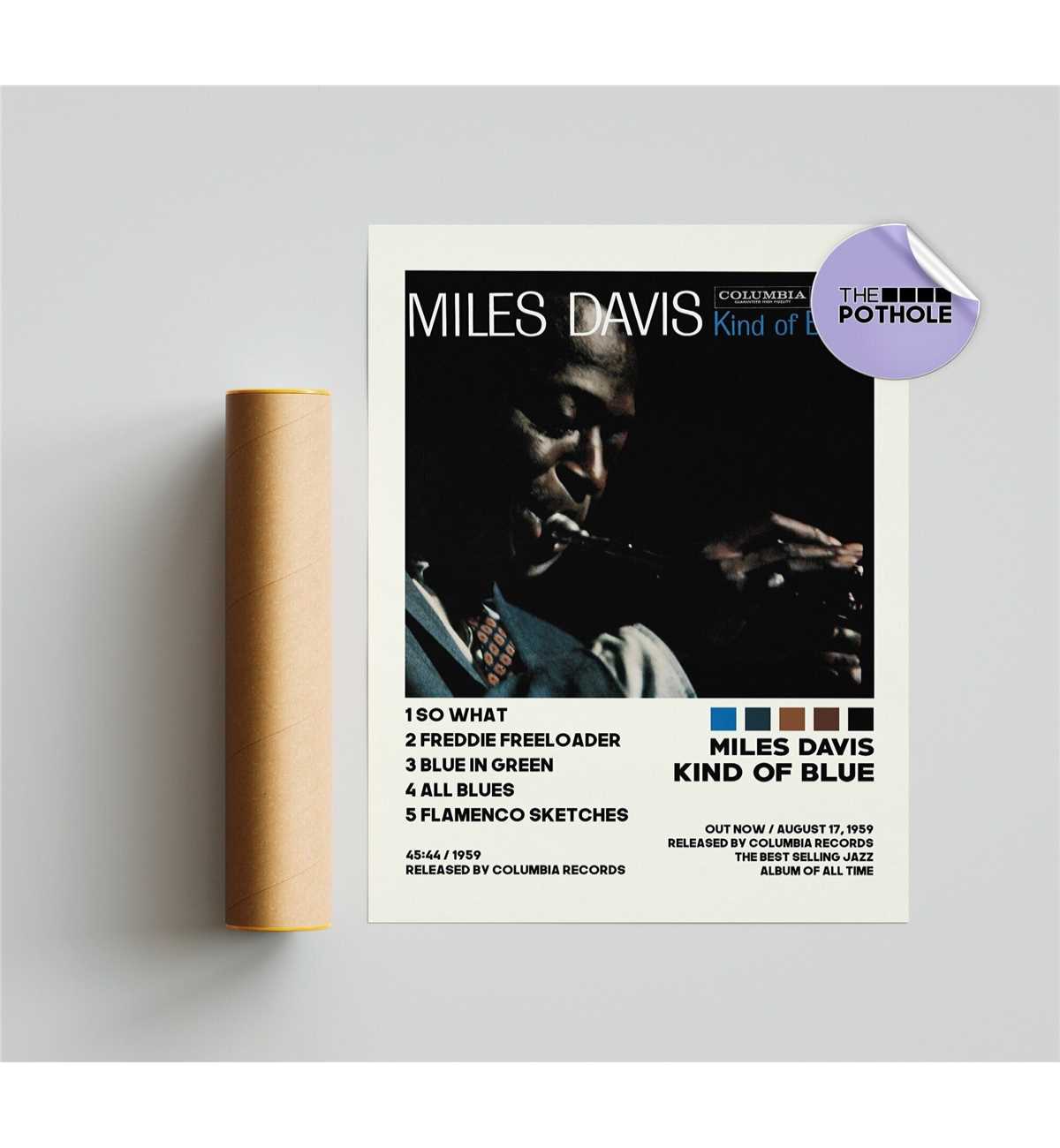 Miles Davis Posters / Kind of Blue Poster | Inspire Uplift