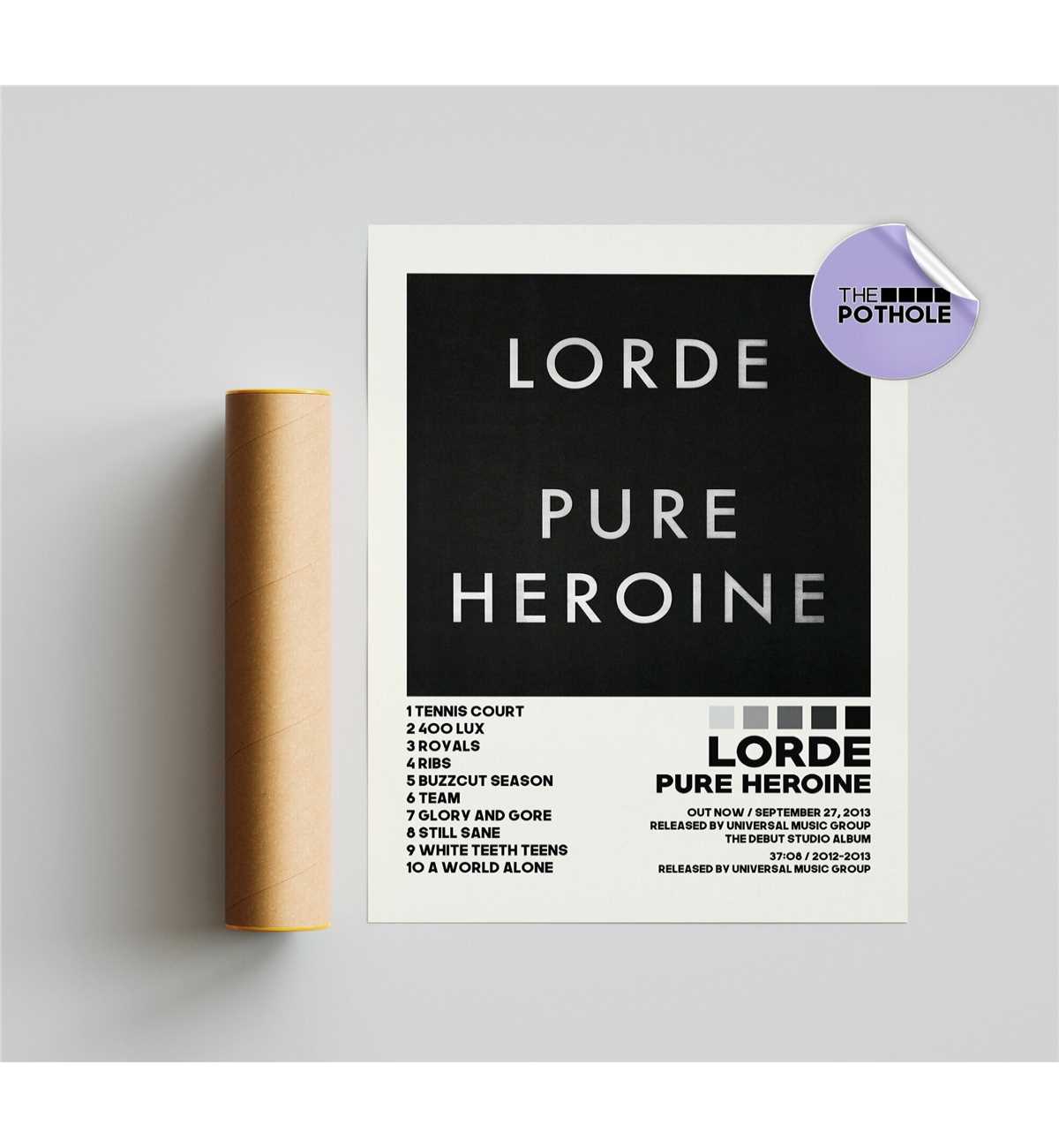 Lorde Posters / Pure Heroine Poster / Lorde | Inspire Uplift