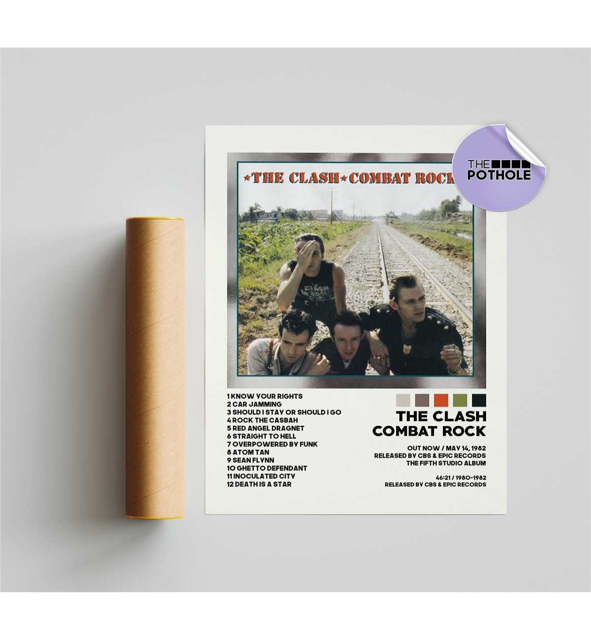 The Clash Posters / Combat Rock Poster / - Inspire Uplift