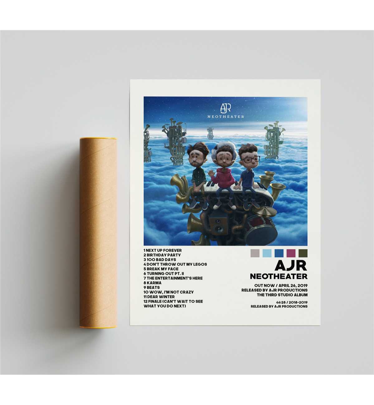 AJR Posters / Neotheater Poster / Album Cover | Inspire Uplift