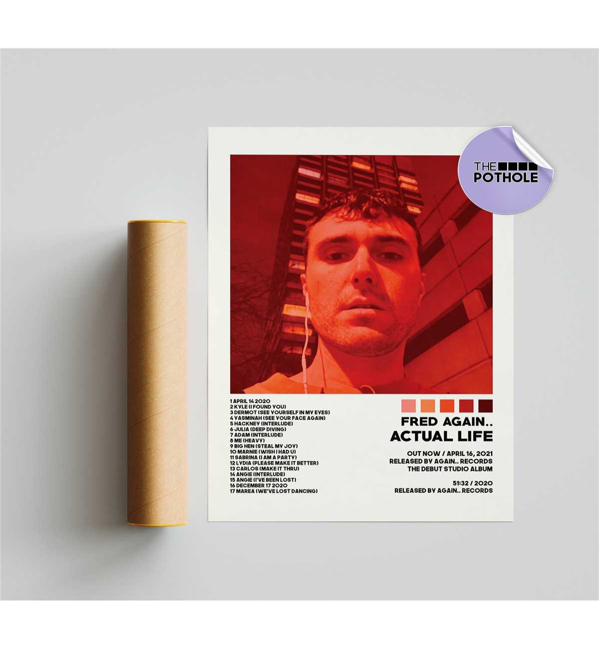 Fred Again.. Posters / Actual Life Poster / | Inspire Uplift