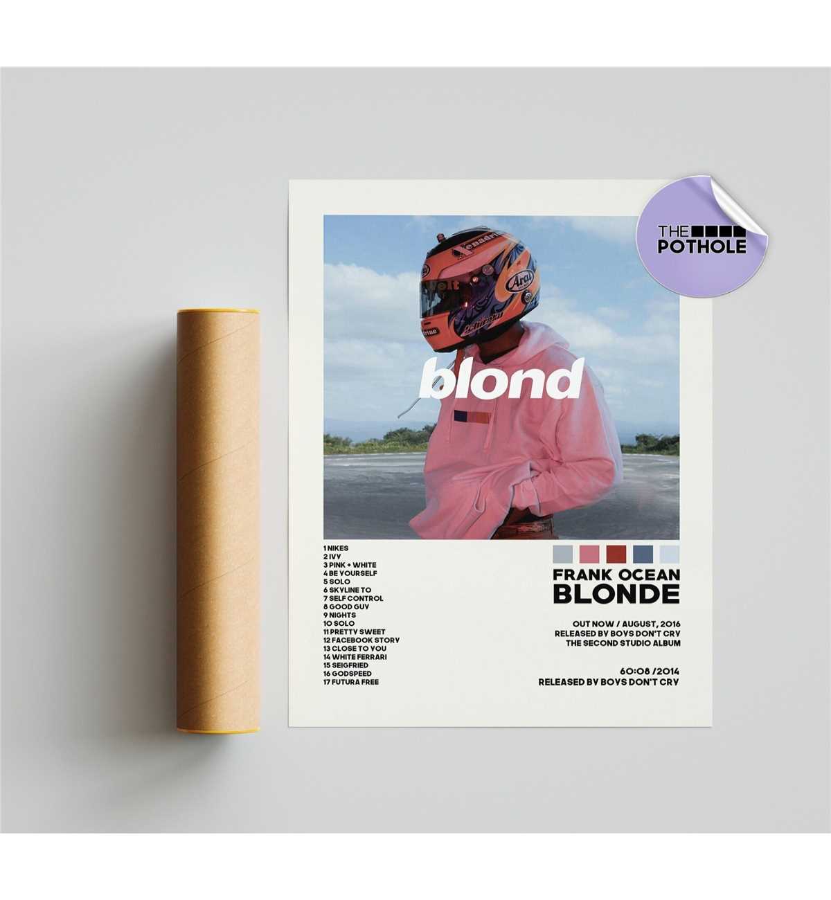 Frank Ocean Poster / Blonde Tracklist / Album | Inspire Uplift