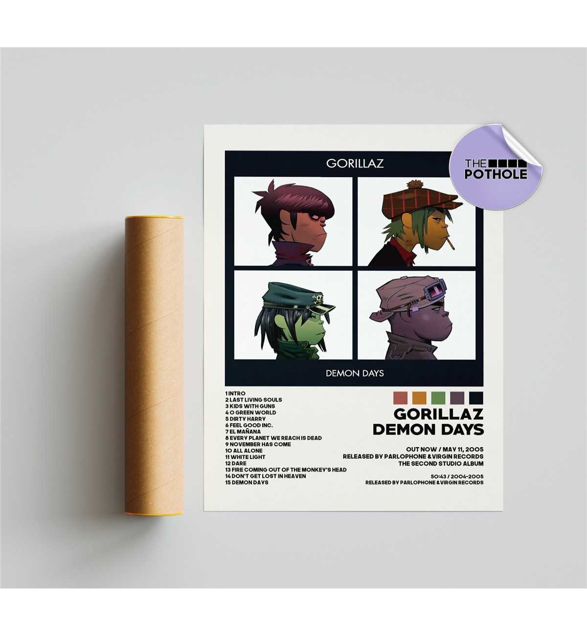 Gorillaz Posters / Demon Days Poster / Album | Inspire Uplift