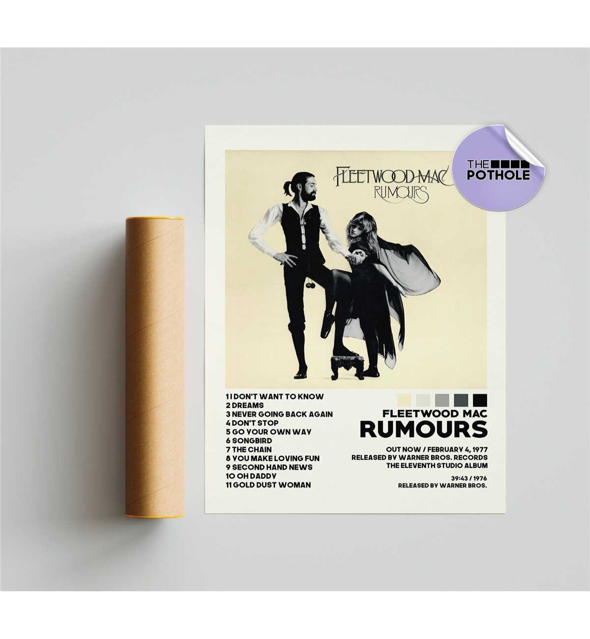Fleetwood Mac Posters / Rumours Poster / Album | Inspire Uplift