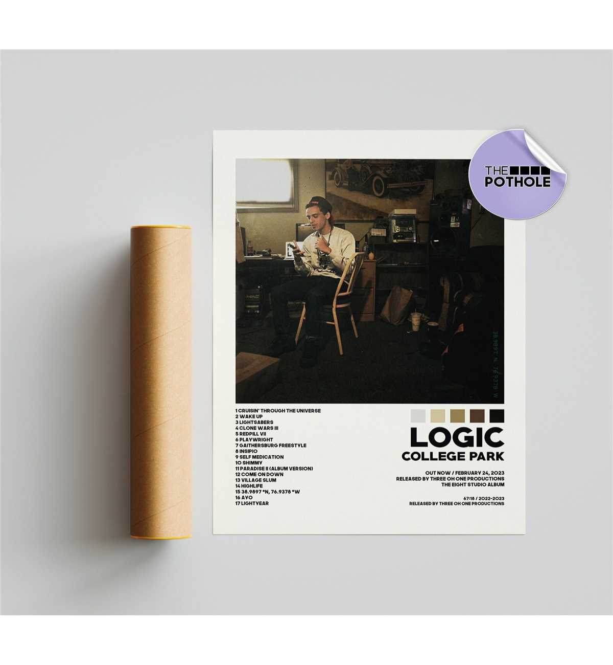 Logic Posters / College Park Poster, Tracklist Poster, | Inspire Uplift