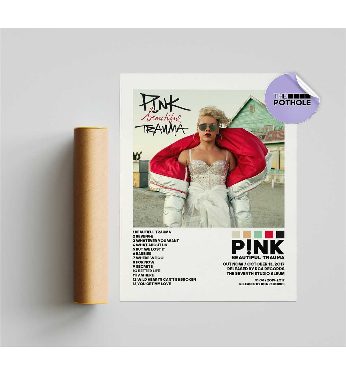 p!nk Posters / Beautiful Trauma Poster / p!nk, | Inspire Uplift