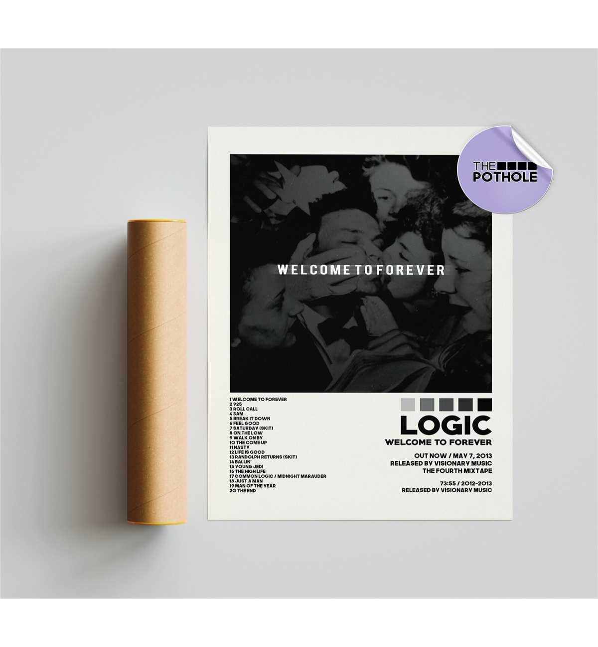 Logic Posters / Welcome to Forever Poster, Tracklist - Inspire Uplift