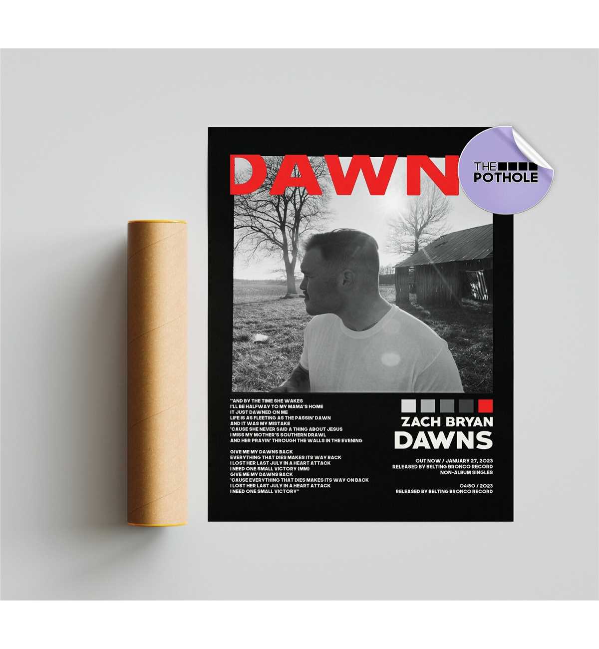 Zach Bryan Posters / Dawns Poster / Zach | Inspire Uplift