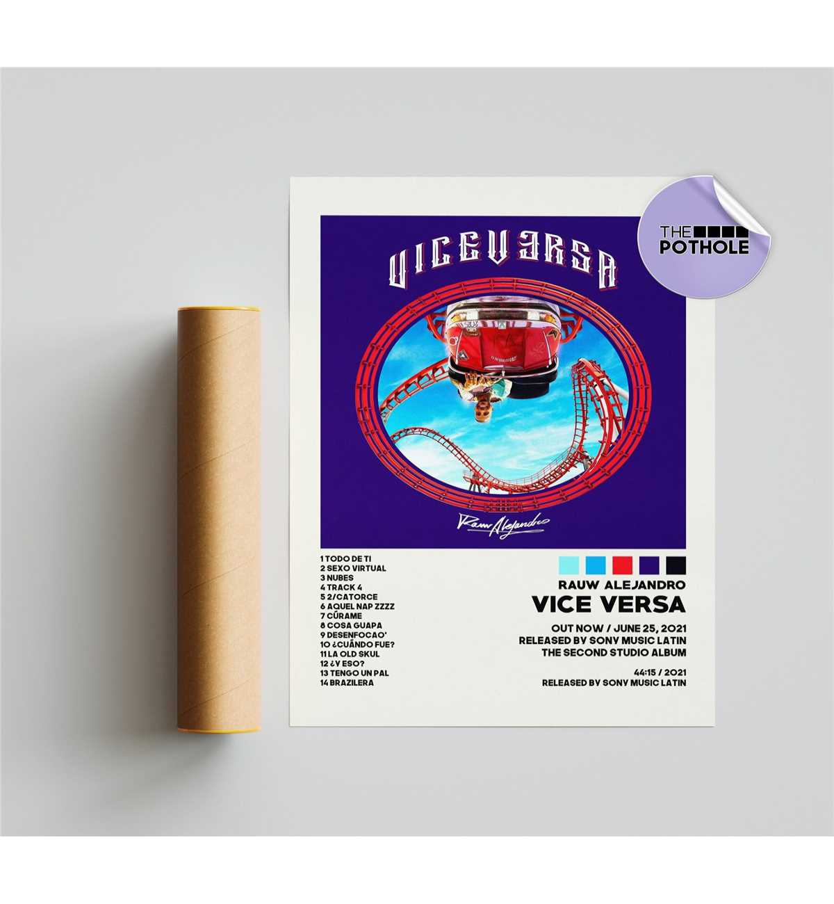 Rauw Alejandro Posters / VICE VERSA Poster, Tracklist | Inspire Uplift