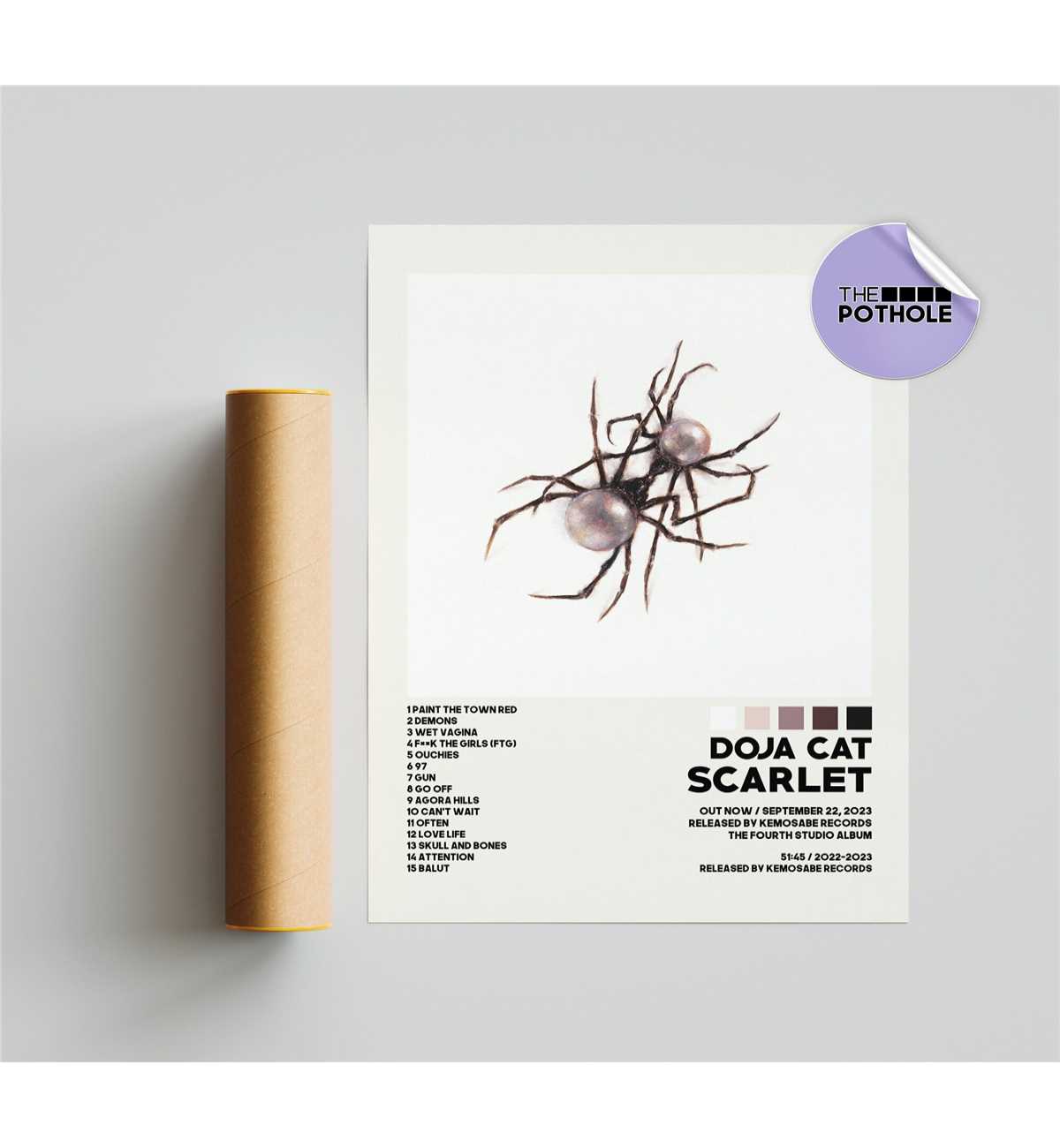 Doja Cat Posters / Scarlet Poster, Album Cover | Inspire Uplift